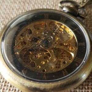 Vintage | Jewelry | Vintage Pendant Clock With Long Chain | Poshmark